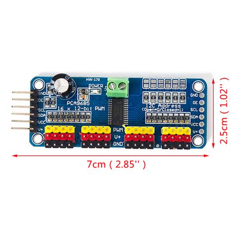 PCA CHANNEL Bit Motor Driver I C Module Robot Servo Driver Board IU U PicClick UK