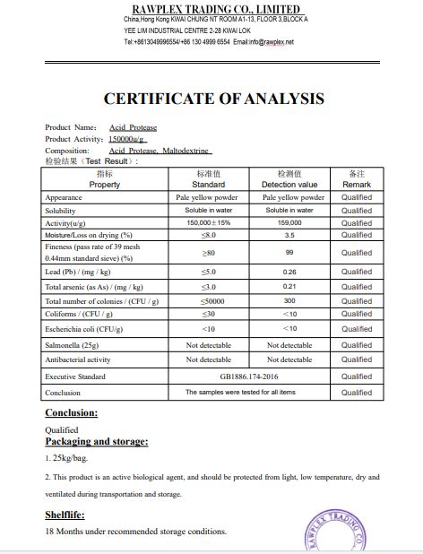 Protease Enzyme Rawplex