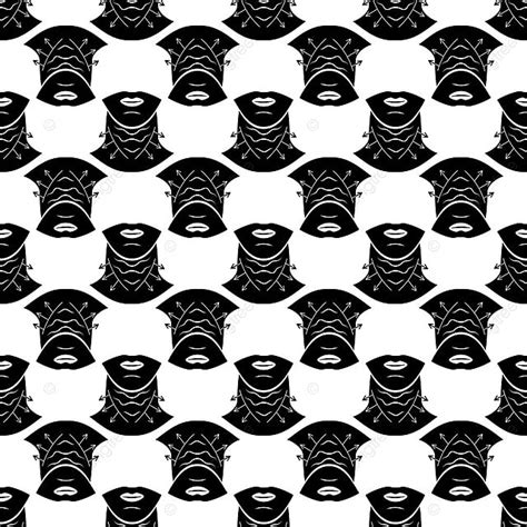 Neck Lifting Pattern Seamless Background Texture Repeat Wallpaper Geometric Vector Beauty Brow
