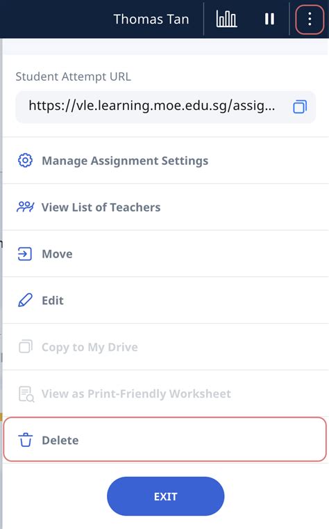 b1 vi delete assignments