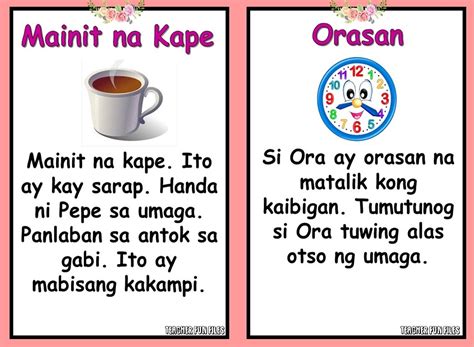 Grade 2 Reading Comprehension Tagalog The Colorful Canvas Co And Our