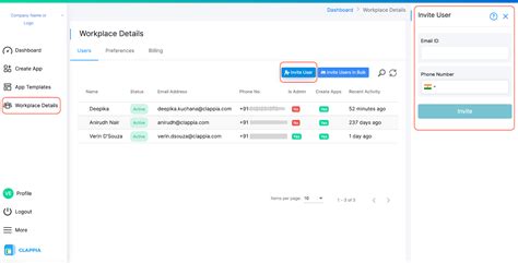 Add Users To Your App Clappia