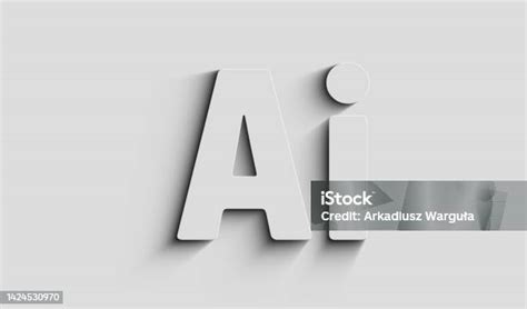 인공 지능 기술 Ai 기호 디지털 개념 3d 일러스트 레이 션 과학에 대한 스톡 사진 및 기타 이미지 과학 그림자 뇌