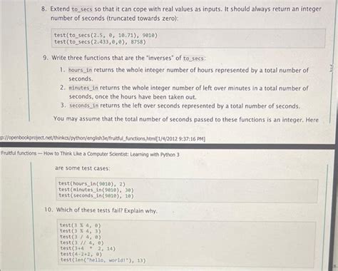 solved 8 extend to secs so that it can cope with real