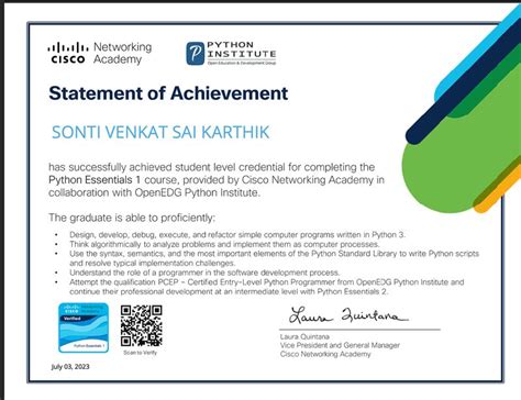 Sonti Venkat Sai Karthik On Linkedin Cisco Cisconetworkingacademy