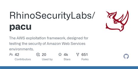 Github Rhinosecuritylabspacu The Aws Exploitation Framework