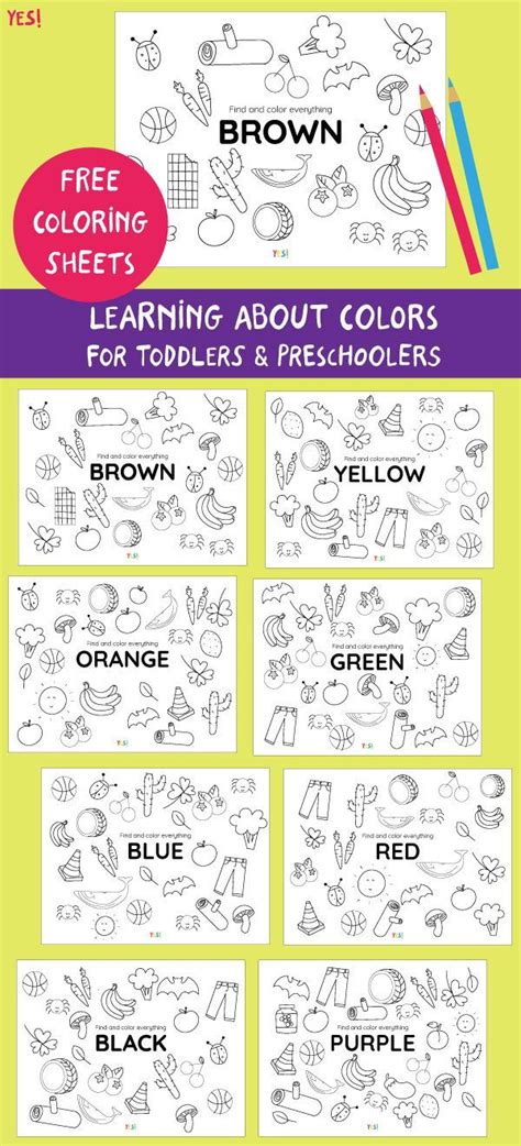 Printable Coloring Pages Of Colors Yes We Made This Preschool