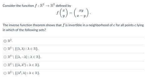 solved consider the function f r2 r2 defined by х ху