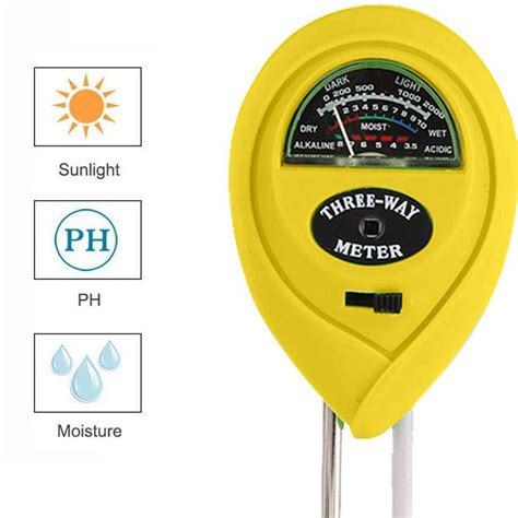 3 In 1 Soil Ph Meter Sunlight Ph Tester Garden Flo Vicedeal