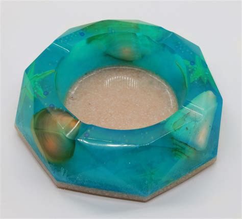 Resin Ocean Beach Seashell Ashtray Etsy