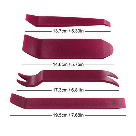 자동차 오디오 분해 도구 차량 내부 플레이트 악기 책상 사운드 제어 영역 플라스틱 부품 제거에 적용 4 개 자동차 수리 도구