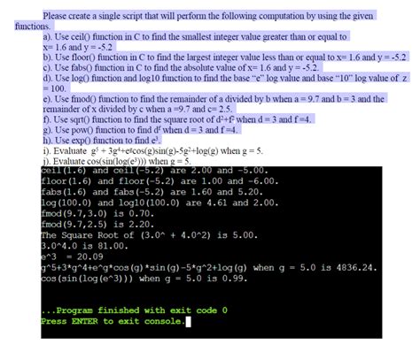Solved 100 Please Create A Single Script That Will