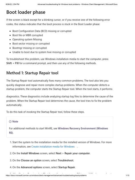 Advanced Troubleshooting For Windows Boot Problems Windows Client