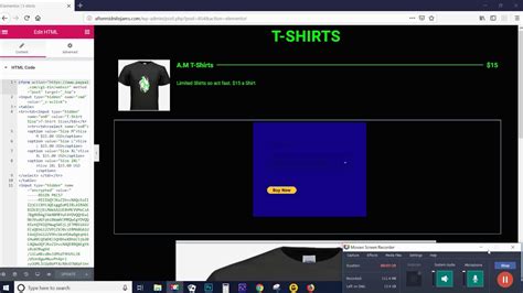 Paypal Button Tutorial For Wordpress And Elementor Html 2019 Youtube