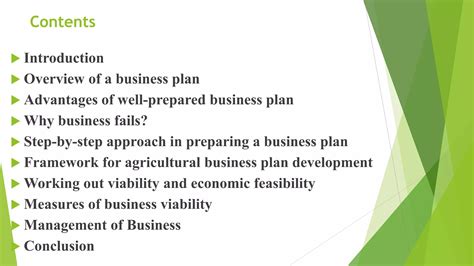 Preparing Agribusiness Plan Pptx