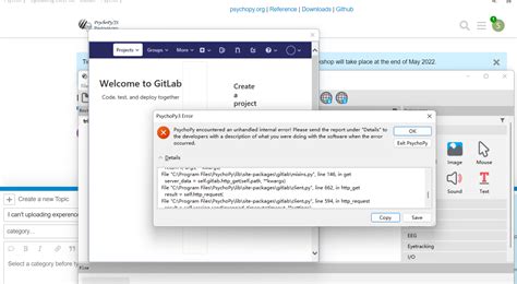 Cannot Connect To Proxy Online Experiments PsychoPy