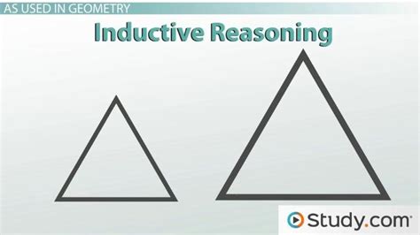 Inductive Vs Deductive Reasoning In Geometry Definition Uses Video Lesson Transcript