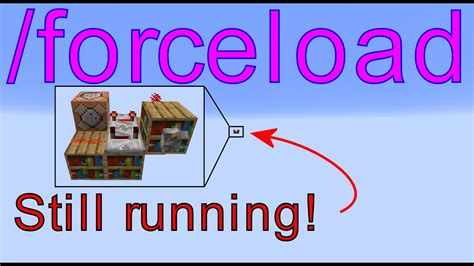 Redstone Commands Episode 37 Forceload Java Edition 120 Youtube