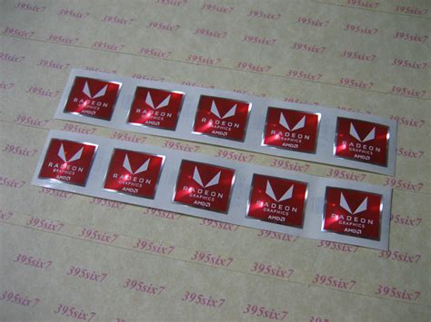 Amd Radeon Graphics Sticker Mm X Mm Pcs Ebay