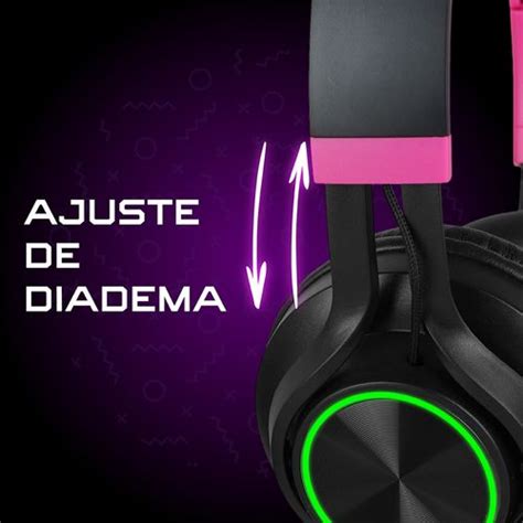 Aud Fonos De Diadema Inal Mbricos Rosas Comprashop