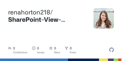 GitHub Renahorton218 SharePoint View Sample List Formatting