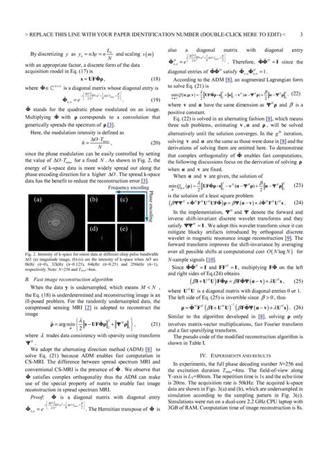 Spread Spectrum Compressed Sensing Mri Using Chirp Radio Frequency