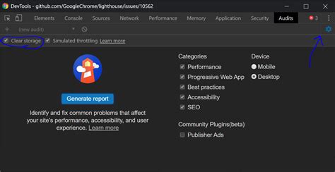 Chrome Audit No Longer Works With Authenticated Pages · Issue 10562