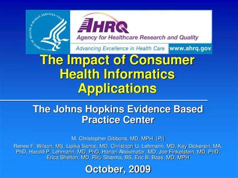 Ppt The Impact Of Consumer Health Informatics Applications Powerpoint Presentation Id 2926305