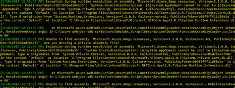 Azure Functions V Beta Startup Errors With Service Bus When Bindings Are Not Correct