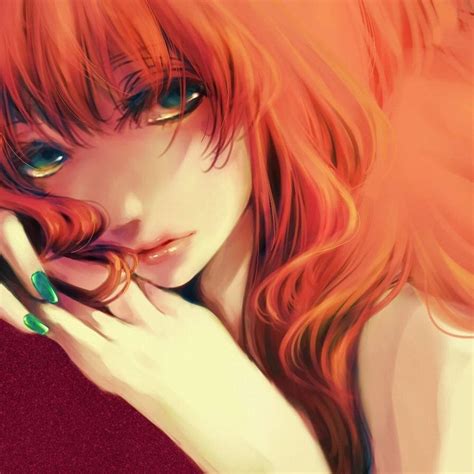 Аниме с оранжевыми волосами фото и картинки 55 штук