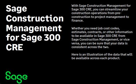 Sage Construction Management For Sage 300 Cre Aktion Associates