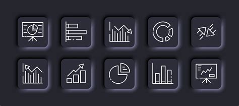 통계 설정 아이콘 인포 그래픽 차트 그래프 원형 막대 화살표 시각 자료 프레 젠 테이션 성장 쇠퇴 플립 차트 전략 타겟팅
