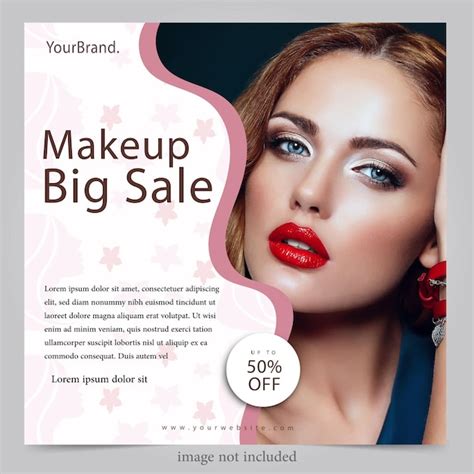 스파 살롱 배너 템플릿 평면 디자인 프리미엄 벡터