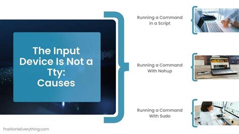 the input device is not a tty a comprehensive guide position is