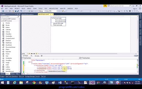 فیلم آموزش Treeview در Wpf آموزش سی شارپ Cnet لرن پروگرم 98