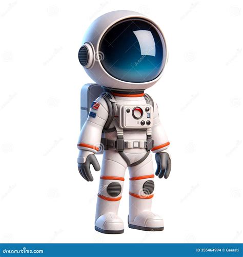 Astronaut Character Exploring Outer Space Cartoon Vector Illustration