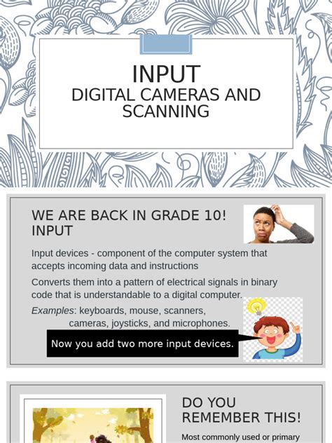 4 Input Digital Cameras And Scanning Pdf Image Scanner Computer
