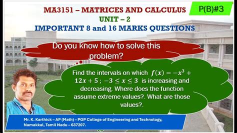 Ma3151 Matrices And Calculus Unit Ii Part B 12 Marks Question 3