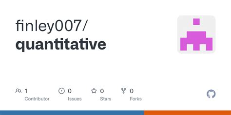 GitHub Finley Quantitative