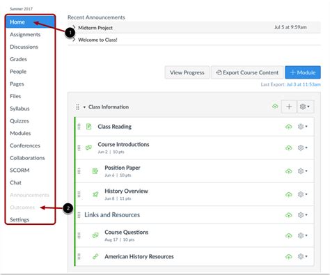 how do i use the course navigation menu as an i canvas lms community