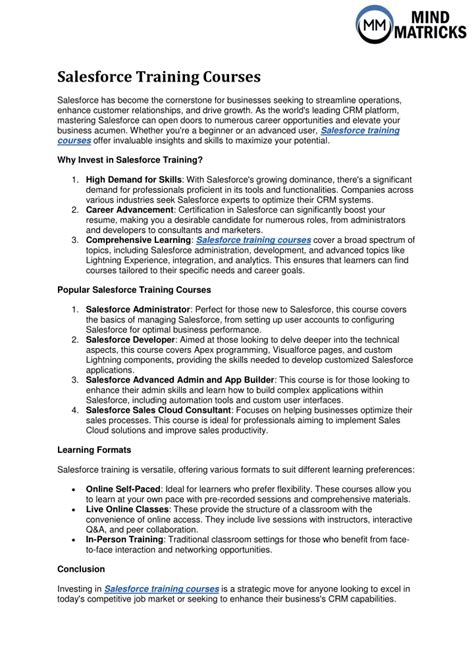 Ppt Salesforce Training Courses Powerpoint Presentation Free Download Id13311853