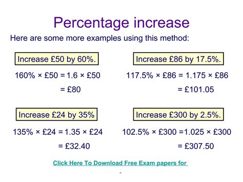 Calculate Percentage Change PPT