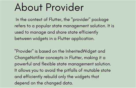Ahmed Nabegh On Linkedin All About Provider State Management In Flutter