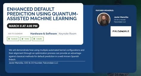 Falcondale On Linkedin Q2b2024 Quantum Quantumcomputing Qml