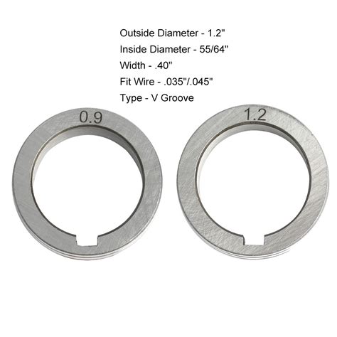 Mig Welding Wire Feeding Roll V U Knurl Groove Drive Roll 023 030 035 045 Godet Wheel