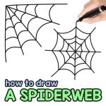 How To Draw A Spiderweb Step By Step Cobweb Drawing Tutorial Easy Peasy And Fun