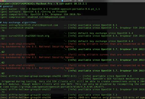 Security Auditing Tool “ssh Audit” Sysadmin102™