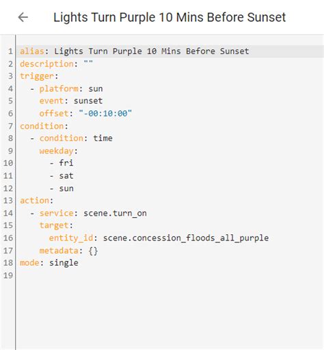 Automation To Turn Lights On 10 Minutes Before Sunset Not Working Configuration Home