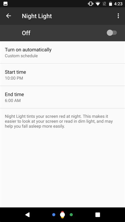 2016 Nexus Phones To Include Night Light Mode