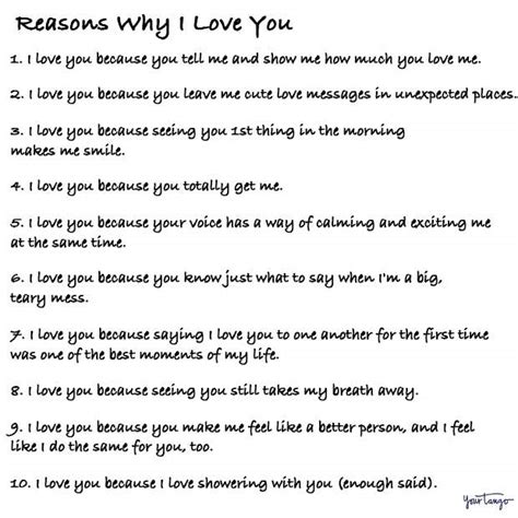 Reasons Why I Love You A Comprehensive List YourTango